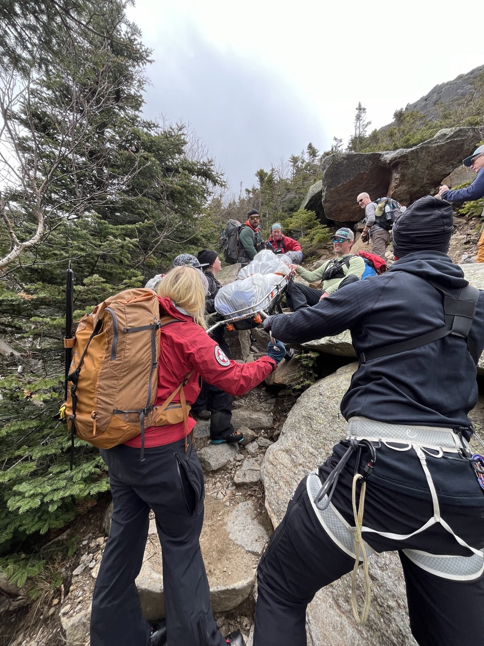 Hiker Long-Sliding-Fall in Tuckerman Ravine, 5/11/24 – Mount Washington ...
